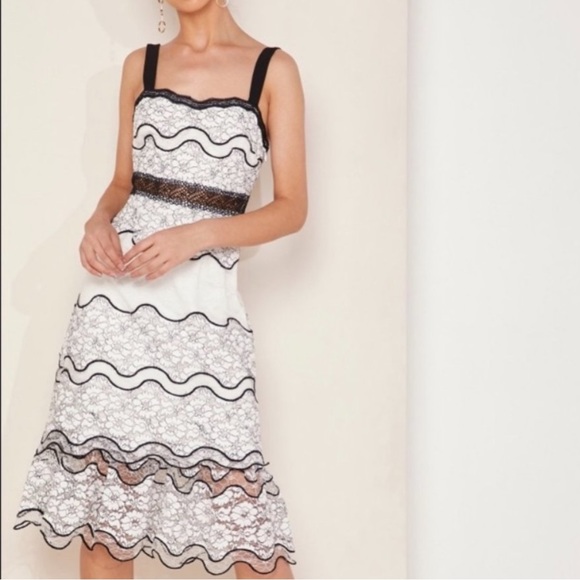 foxiedox | Dresses | Foxiedox Lumma Lace Black And White Dress | Poshmark